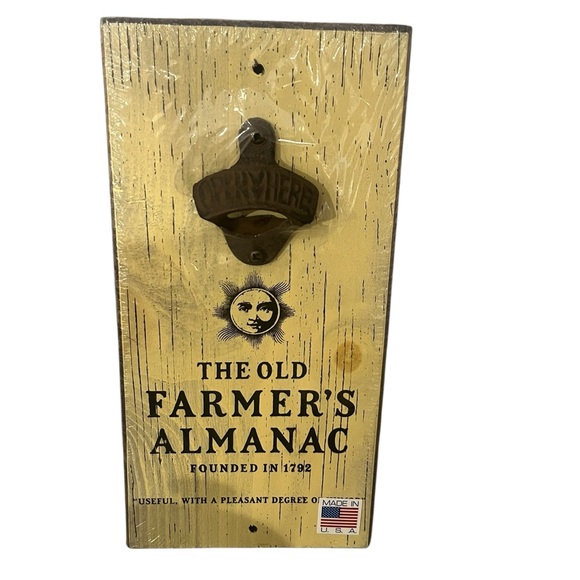 Unbranded | Accents | The Old Farmers Almanac Bottle Opener Wood Plank ...